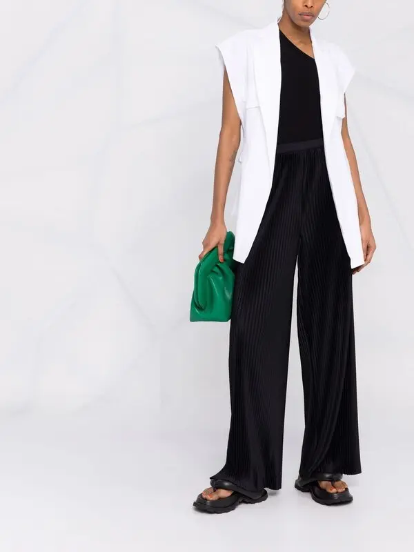 Fabiana Filippi Straight-leg Plissé Trousers - Black
