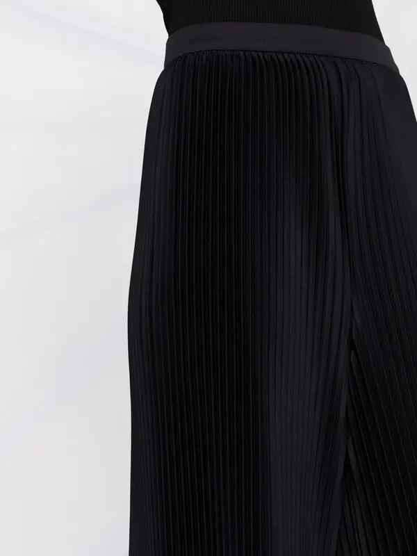 Fabiana Filippi Straight-leg Plissé Trousers - Black