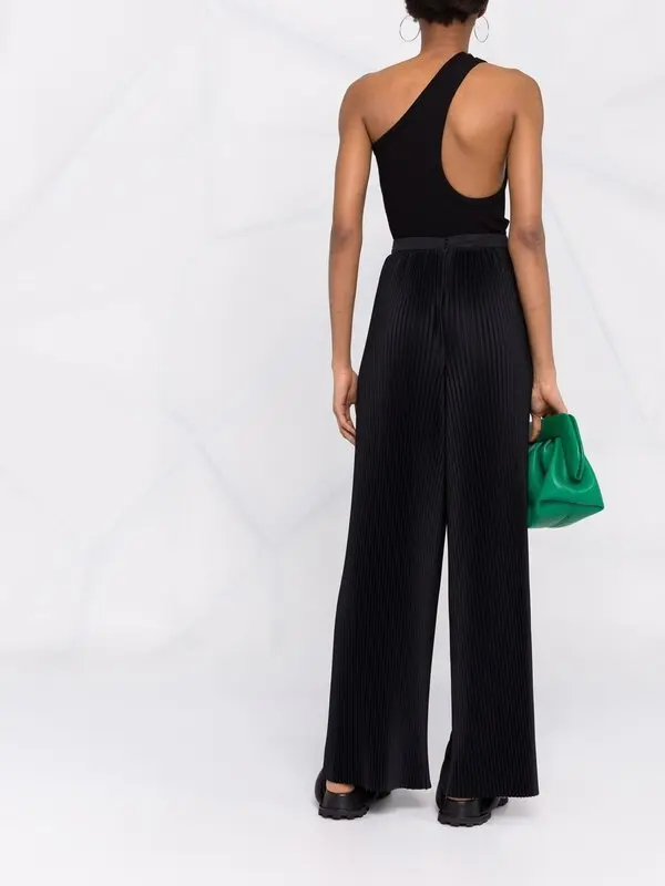 Fabiana Filippi Straight-leg Plissé Trousers - Black