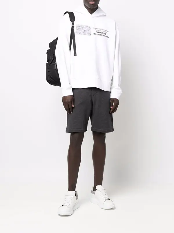 Alexander McQueen Stripe Detail Track Shorts - Grey