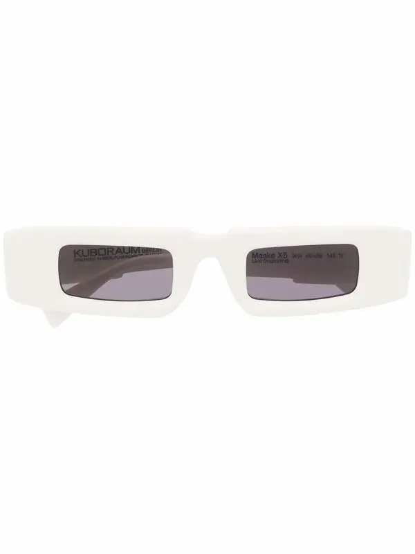 KUBORAUM Square Frame Sunglasses - White