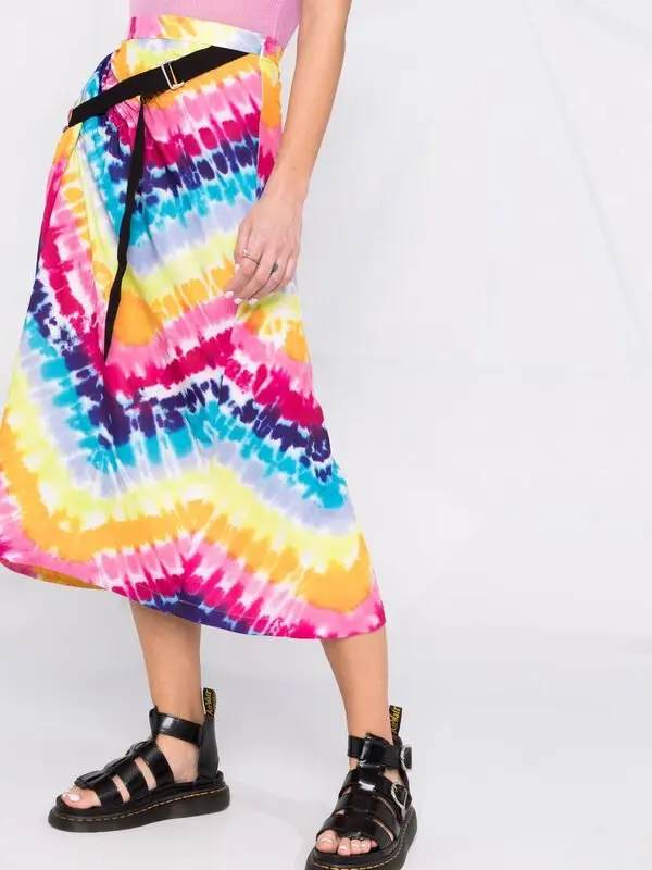 Kenzo Tie-dye Wrap Midi Skirt - Pink