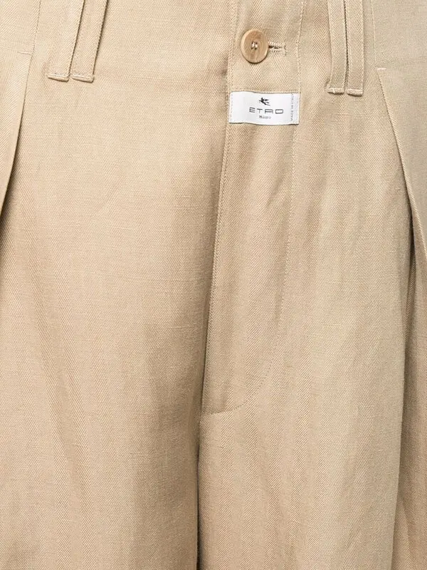Etro Wide-leg Tailored Trousers - Brown