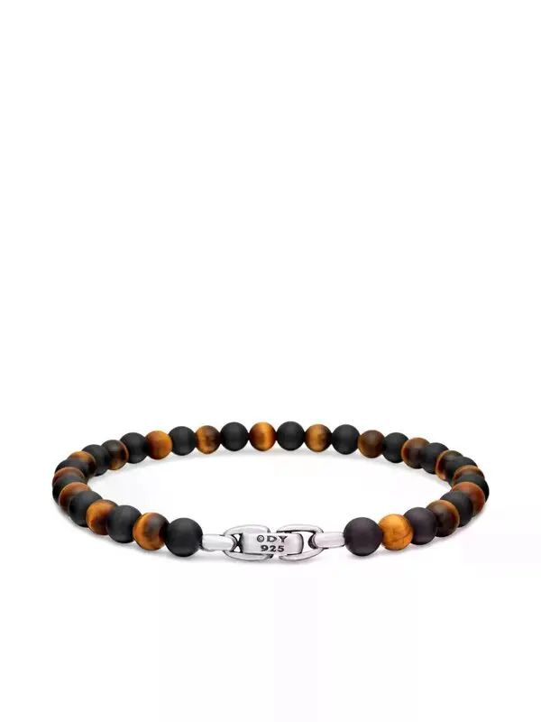 David Yurman Sterling Silver Spiritual Beads Bracelet - Brown