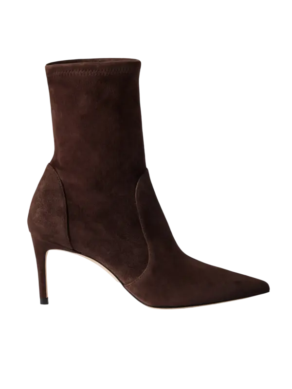 STUART WEITZMAN Suede Ankle Boots - Brown