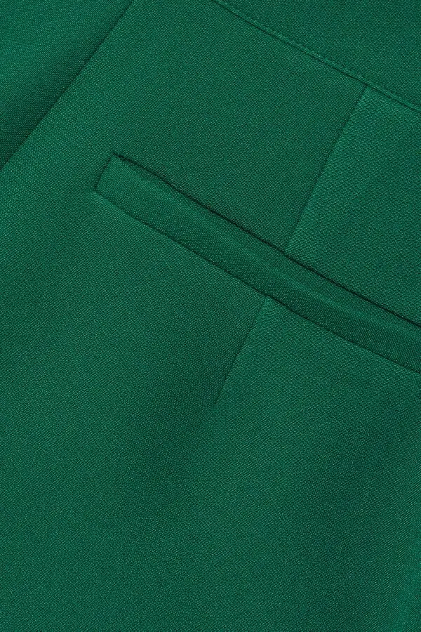 Safiyaa Alexa Stretch-crepe Flared Pants - Green