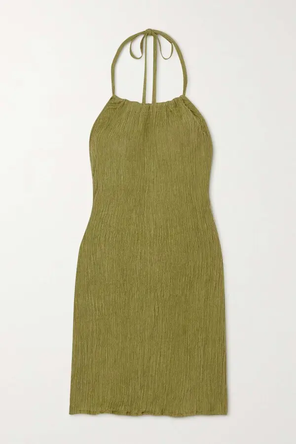 slim fit dress slacks Shona Joy Savanna Halter Open Back Maxi Dress