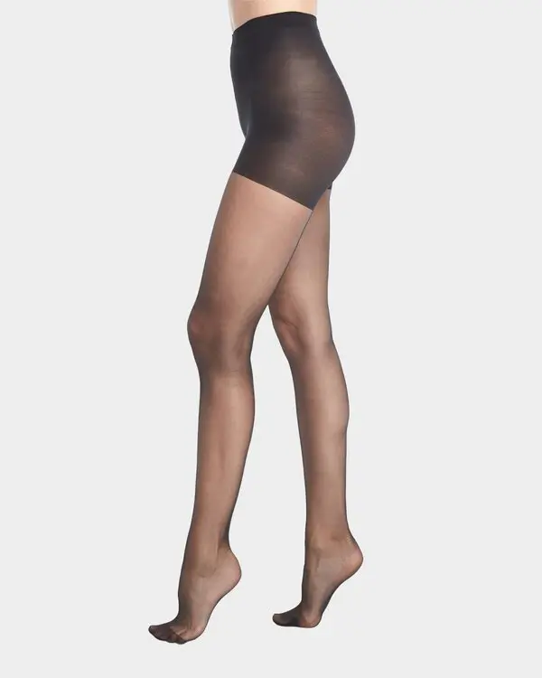 Wolford Individual 10 Soft Control Top Tights - Black