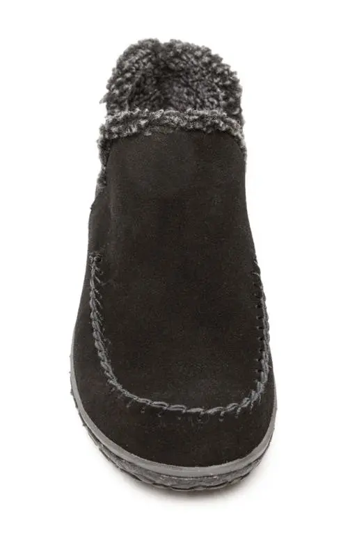 Minnetonka Taren Suede Loafer - Black