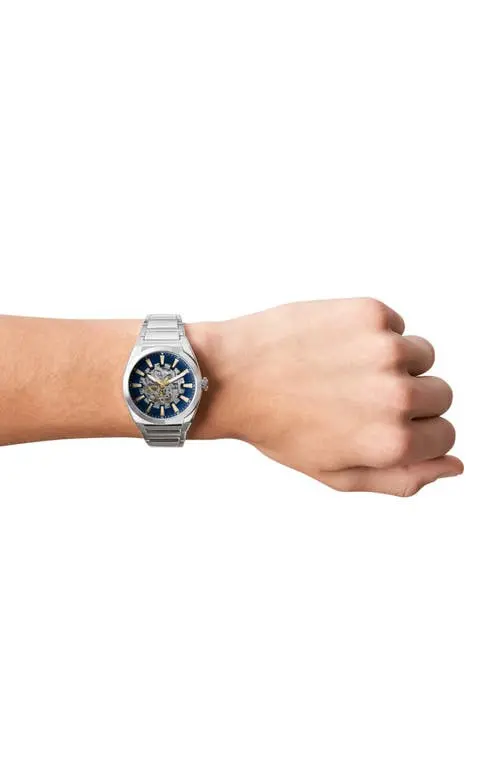 Fossil Everett Skeleton Bracelet Watch - Stainless Steel