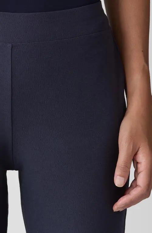 Eileen Fisher Slim Ankle Stretch Crepe Pants - Ink