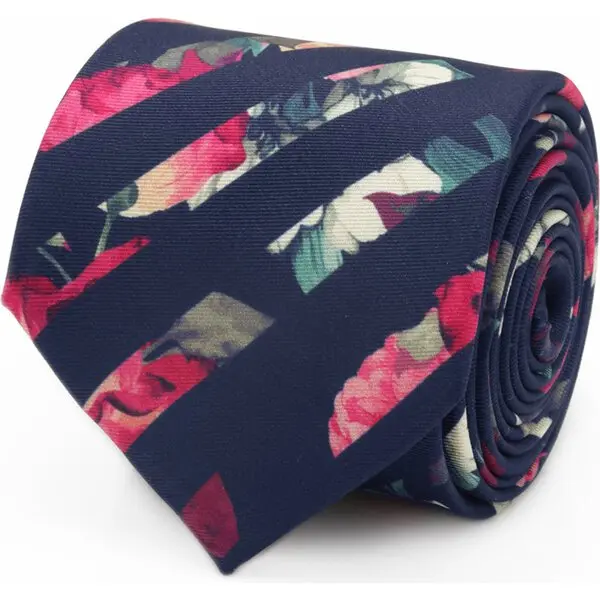 CUFFLINKS, INC. Printed Silk Neck Tie - Navy