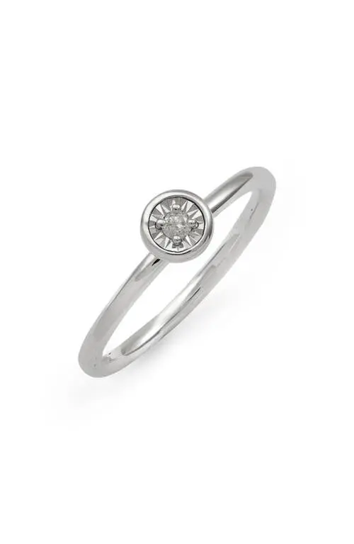 Monica Vinader Essential Diamond Ring - Ss