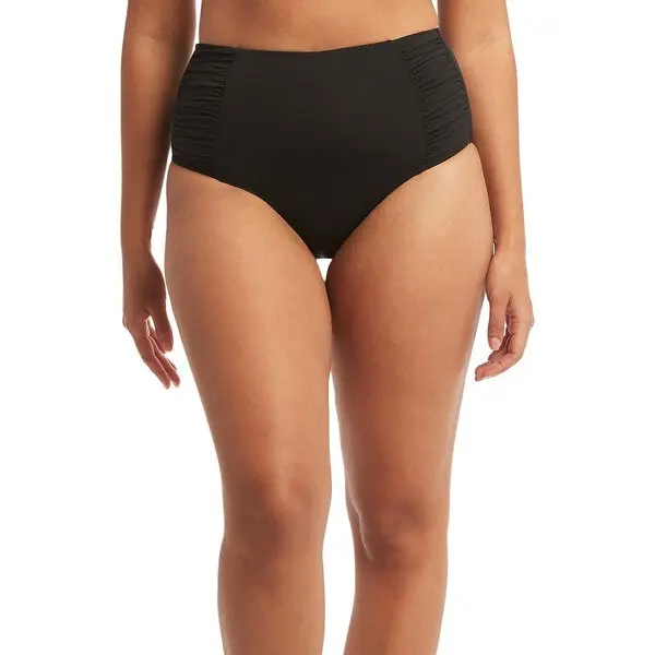 SEA LEVEL High Waist Bikini Bottom - Black