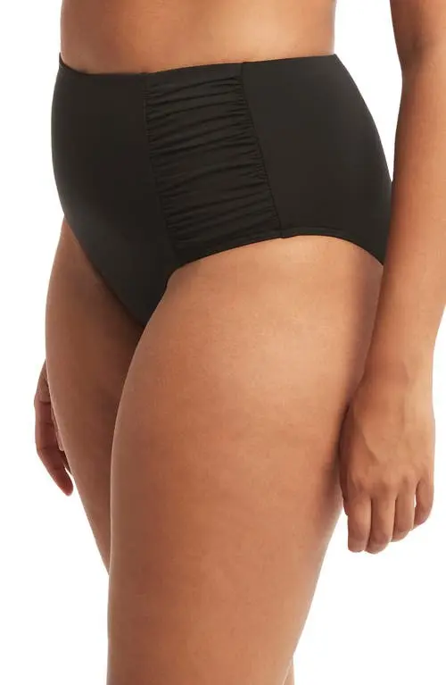 SEA LEVEL High Waist Bikini Bottom - Black