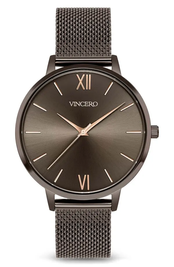 VINCERO Eros Mesh Strap Watch - Mesh Dark Khaki