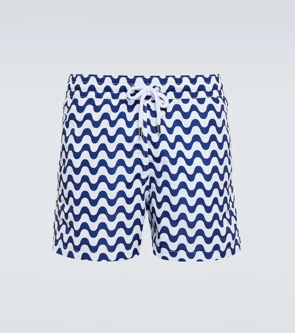 Frescobol Carioca Copacabana Printed Swim Shorts - Blue