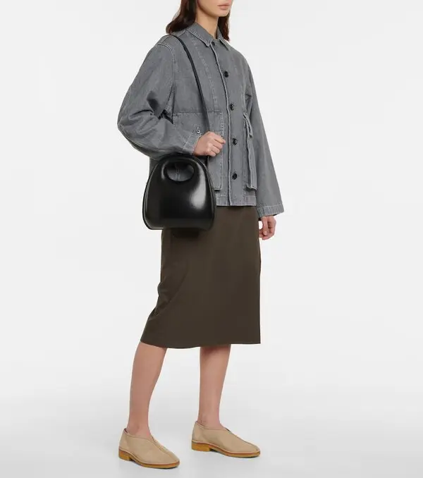 LEMAIRE Egg Leather Shoulder Bag
