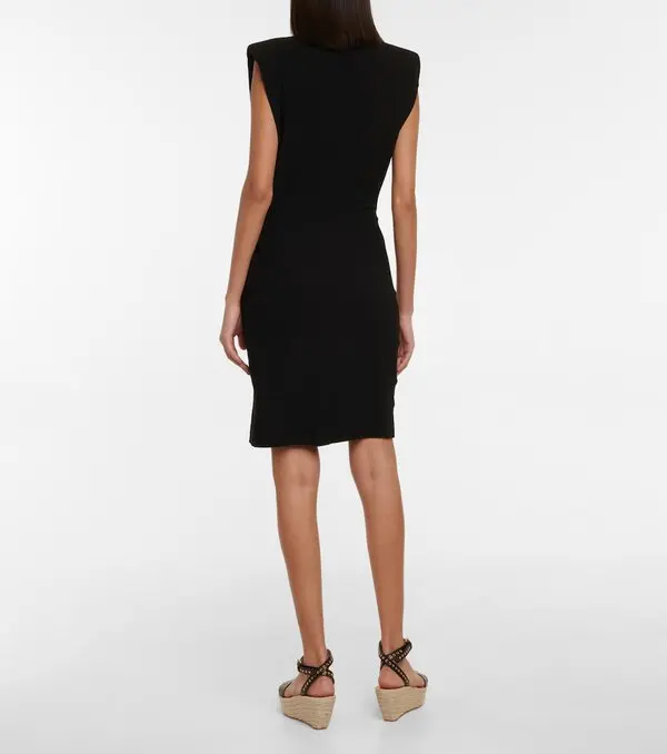 Isabel Marant Étoile Rosemay Cowl Neck Cotton Minidress
