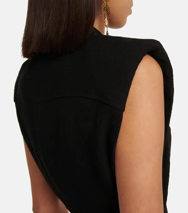 Isabel Marant Étoile Rosemay Cowl Neck Cotton Minidress
