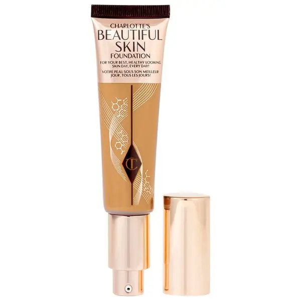 Charlotte Tilbury Beautiful Skin Medium Coverage Liquid Foundation With Hyaluronic Acid - 9 Warm