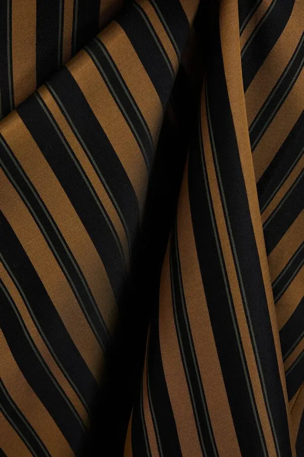 Rag & Bone Mandy Striped Satin Twill Midi Skirt