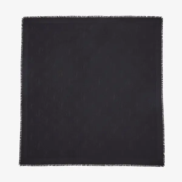 JIMMY CHOO Emani Silk And Wool Jacquard Shawl - Black