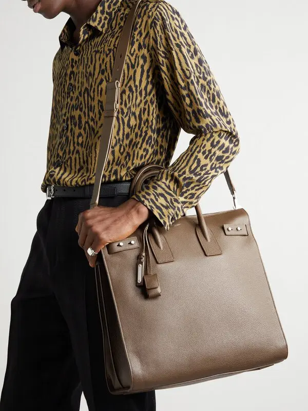 Saint Laurent Sac De Jour Large Full-grain Leather Tote Bag