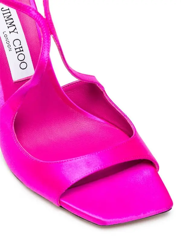 JIMMY CHOO Azia 95mm Satin Sandals