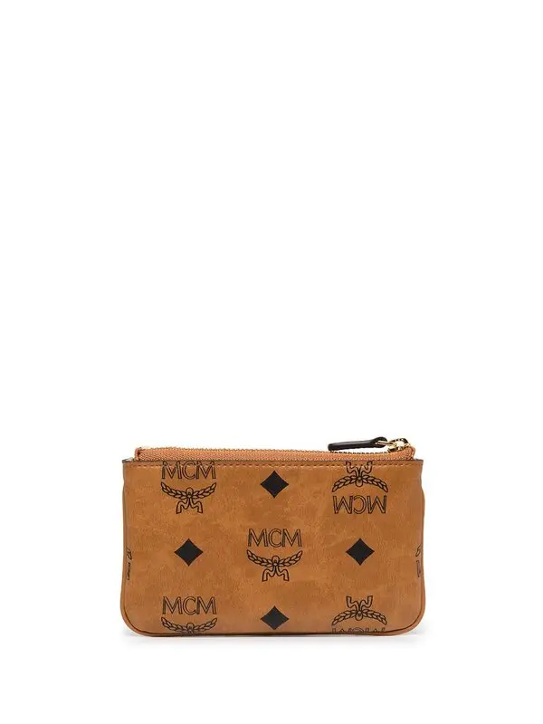 Mcm Mini Monogram-print Key Pouch