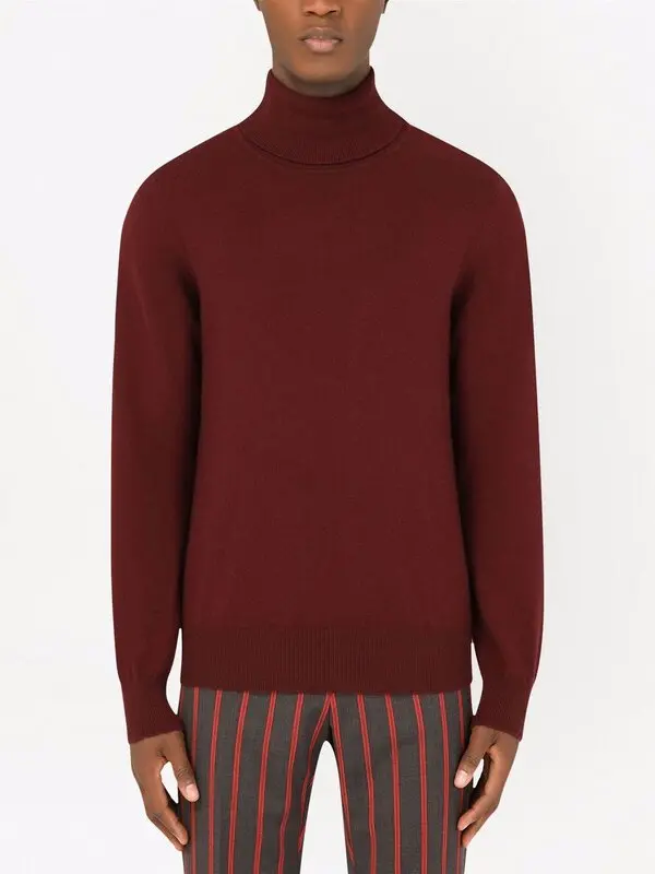 Dolce & Gabbana Roll-neck Cashmere Jumper - Red