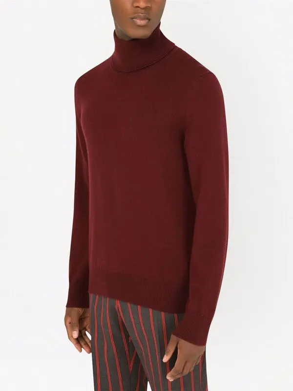 Dolce & Gabbana Roll-neck Cashmere Jumper - Red