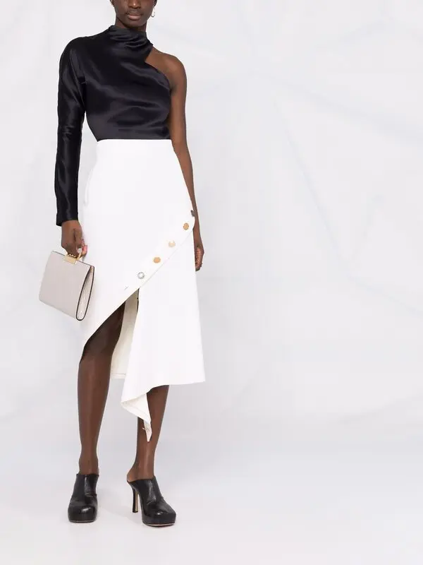 Alexander McQueen High-waisted Asymmetric-hem Skirt
