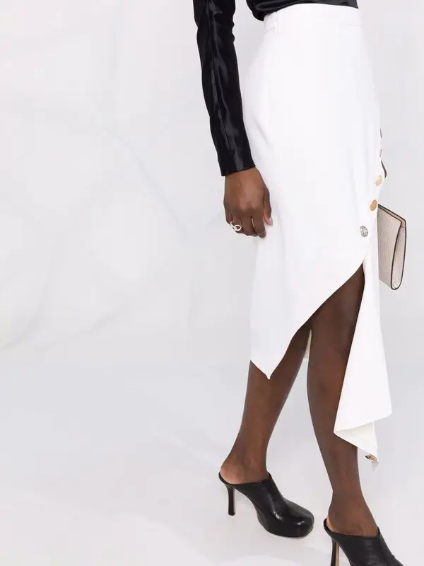 Alexander McQueen High-waisted Asymmetric-hem Skirt