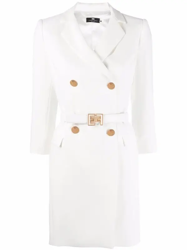 Elisabetta Franchi Notched-lapel Double-breasted Dress
