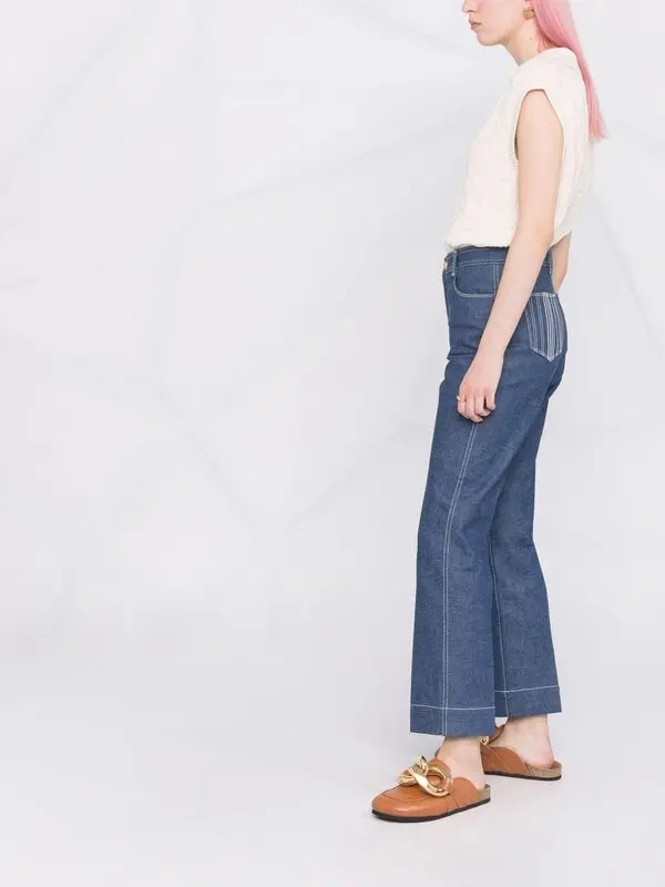 Tory Burch Straight-leg Denim Jeans