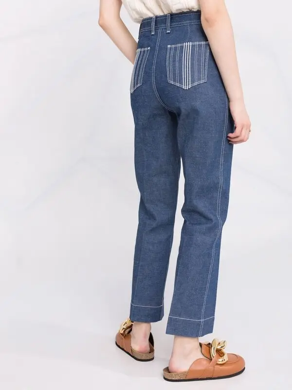 Tory Burch Straight-leg Denim Jeans