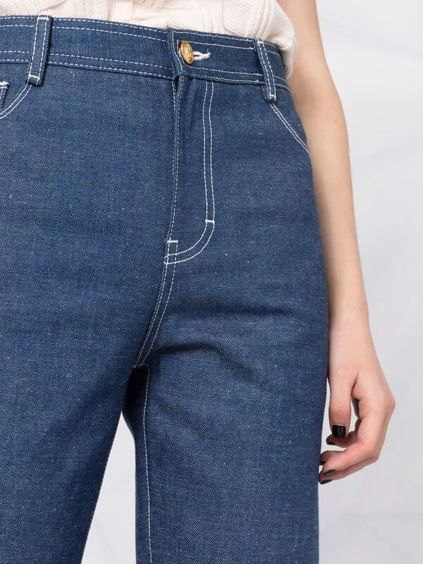 Tory Burch Straight-leg Denim Jeans