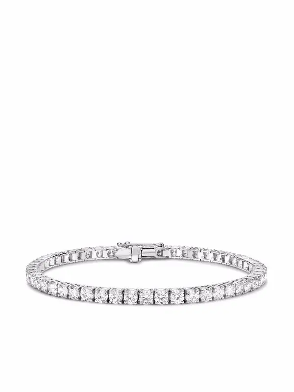 PRAGNELL Platinum 6.83ct Diamond Line Bracelet - Silver