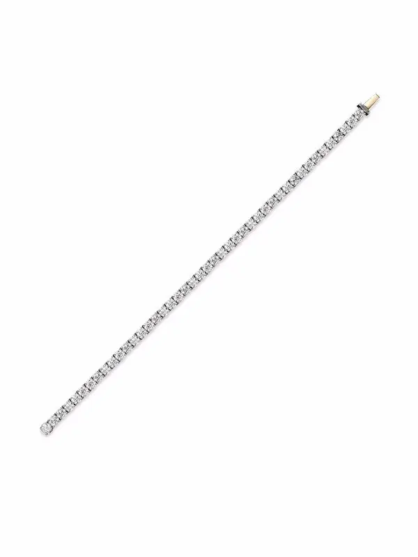 PRAGNELL Platinum 6.83ct Diamond Line Bracelet