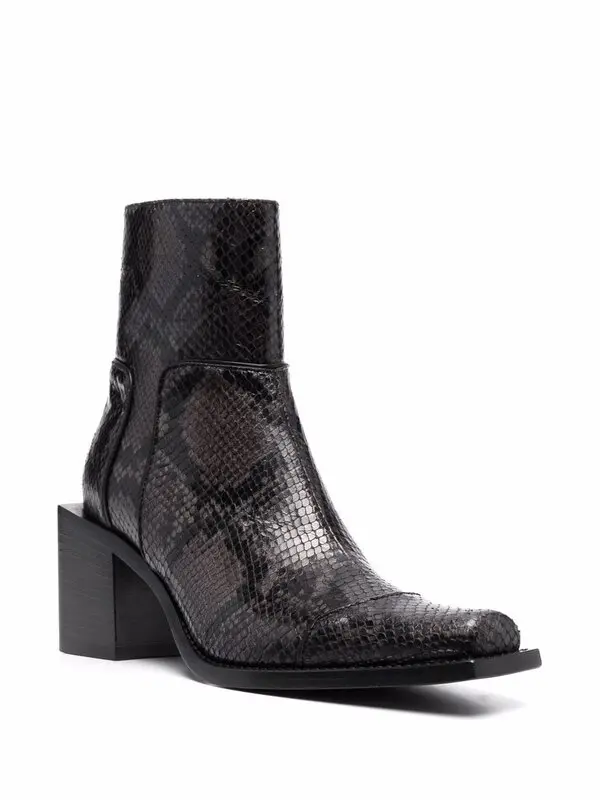 BUTTERO® Snakeskin Ankle Boots