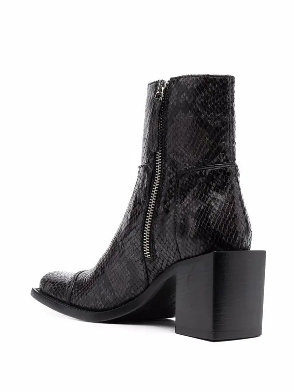 BUTTERO® Snakeskin Ankle Boots