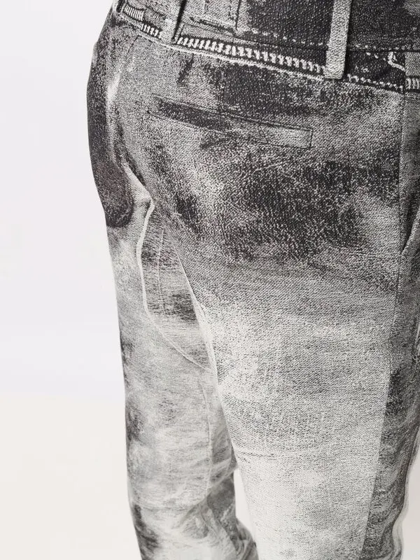DIESEL® Trompe L'oeil Print Straight-leg Jeans