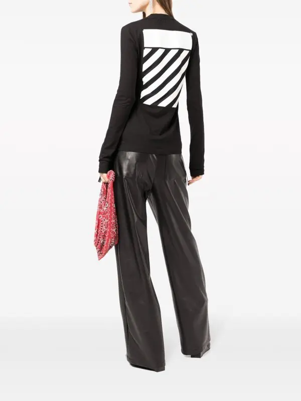 Off-White Diag-stripe Long-sleeved T-shirt