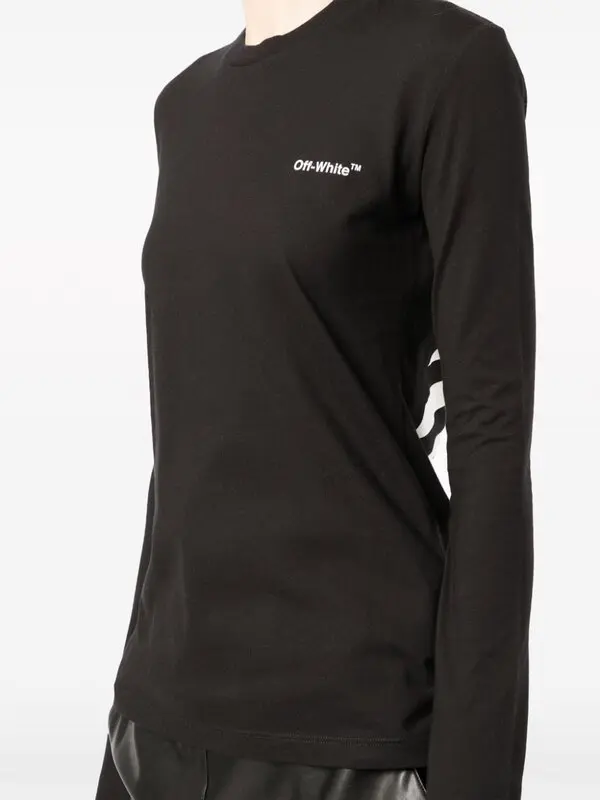 Off-White Diag-stripe Long-sleeved T-shirt