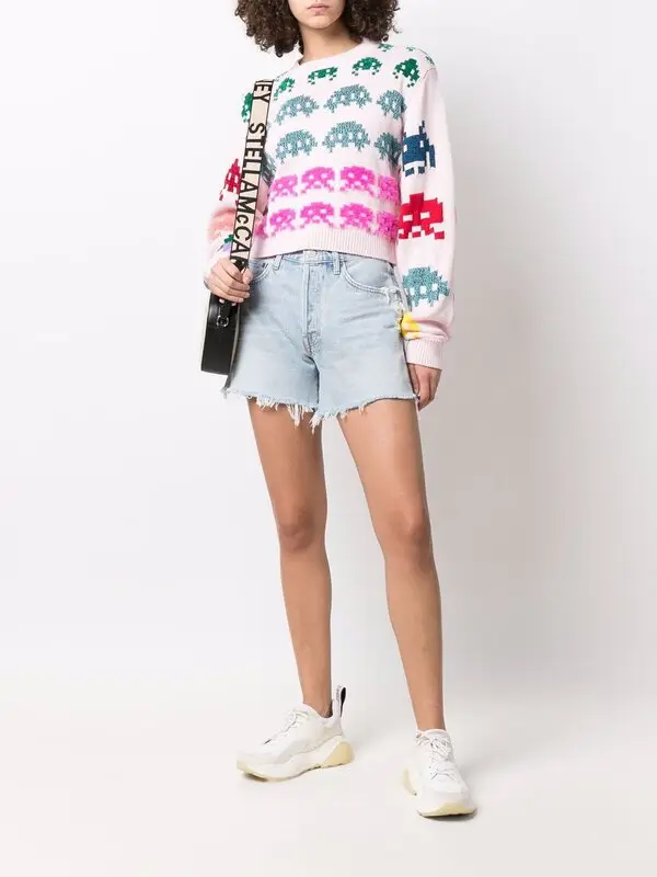 Stella McCartney Pacman-intarsia Knitted Jumper