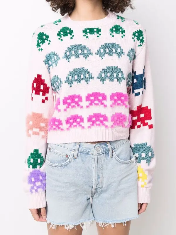Stella McCartney Pacman-intarsia Knitted Jumper