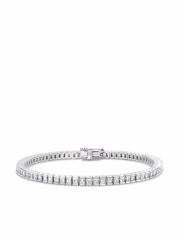 PRAGNELL 18kt White Gold Diamond Line Bracelet - Silver