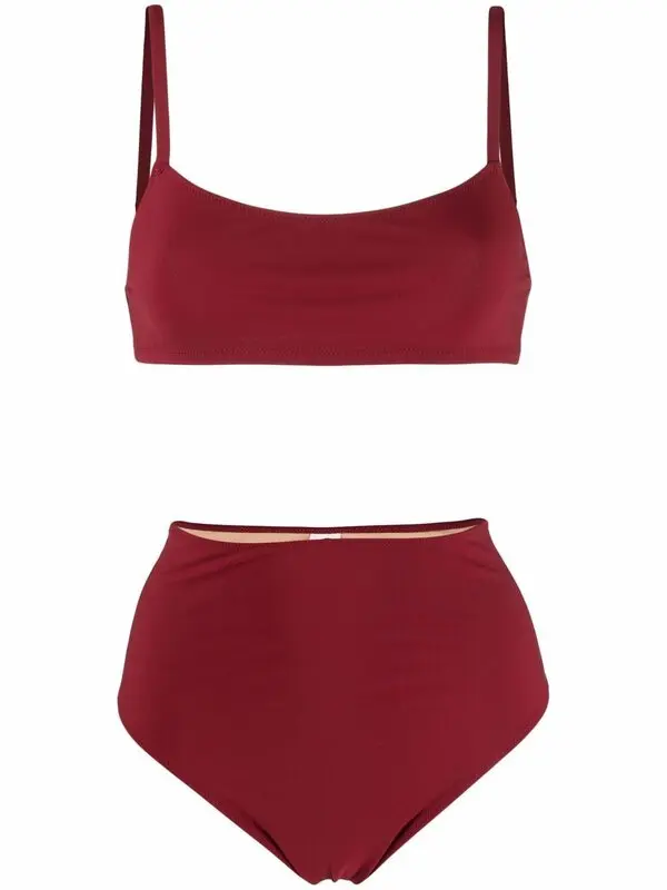 LIDO Two-piece High-waisted Bikini - Red