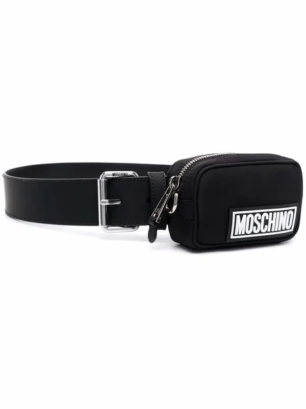 Moschino Pouch Belt - Black